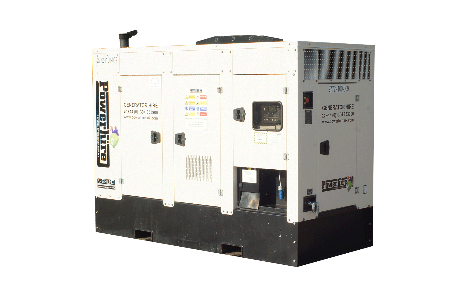 100kVA Generator Hire - Bruno, generator rental, Powerhire
